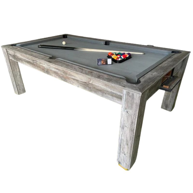 Superpool Rosetta Pool Dining Table Grey Pine – Excel Leisure Games